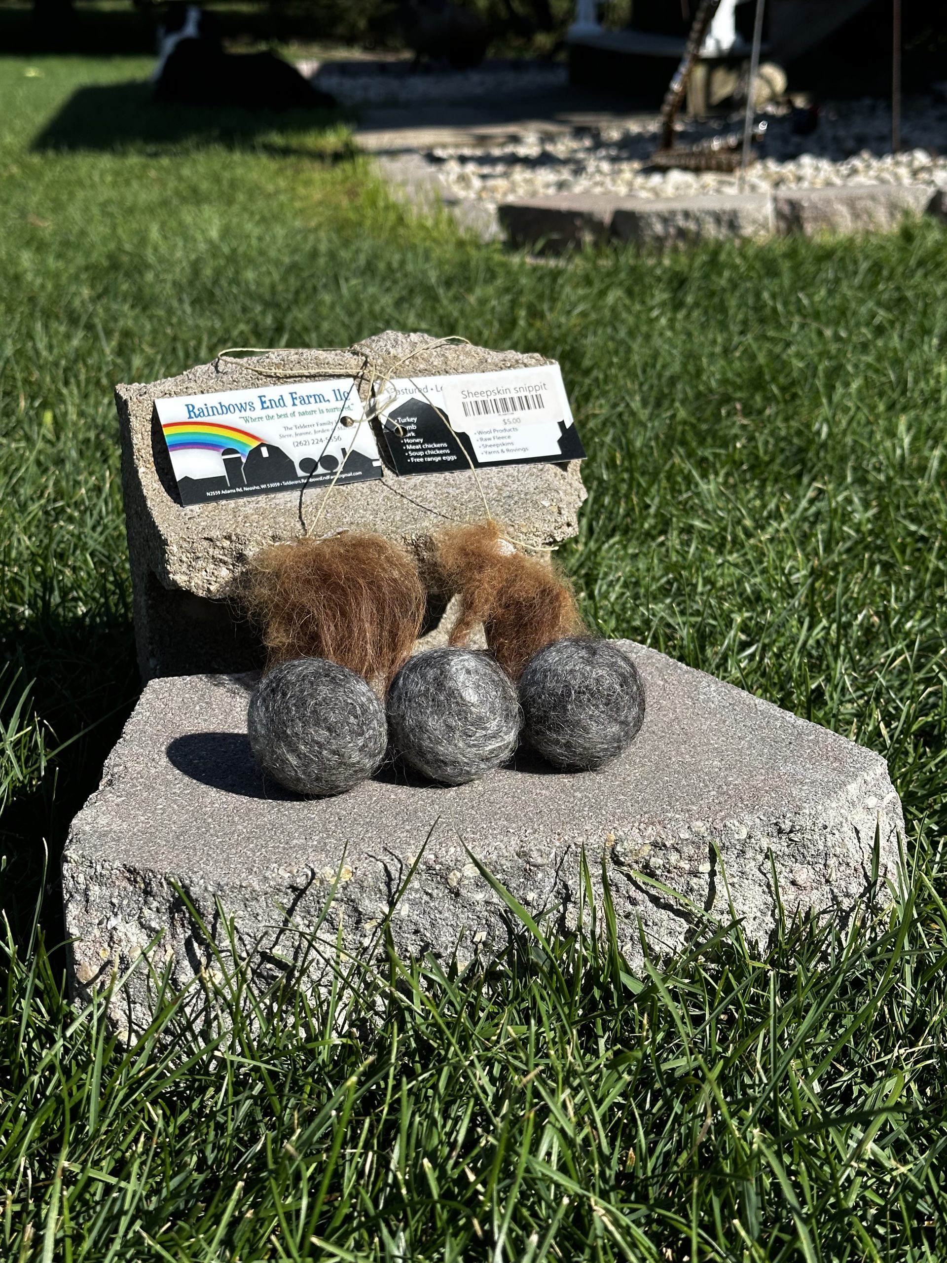 Wool Creations Products - Telderer's Rainbows End Farm